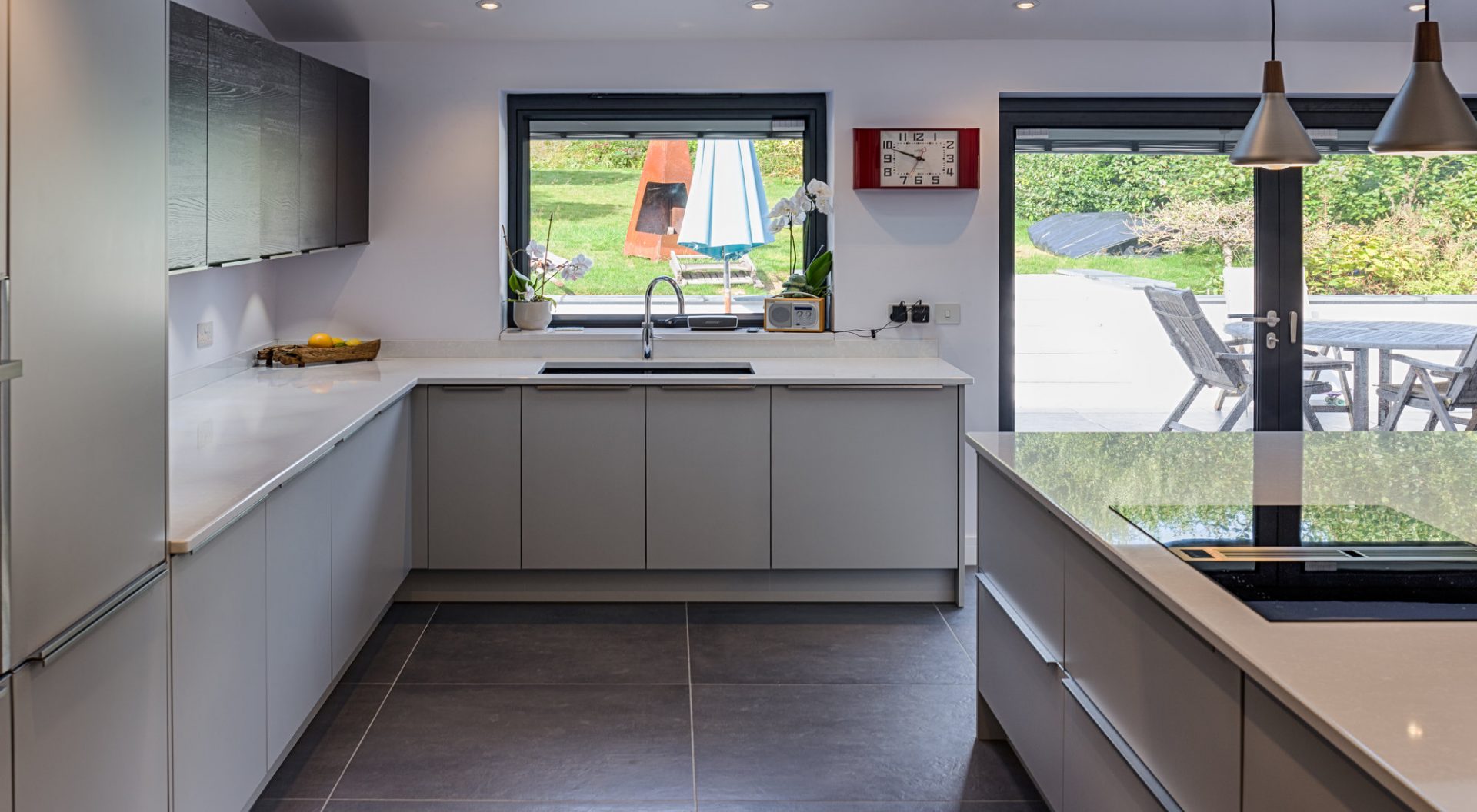 Contemporary Grey Matt Kitchen | Horsham, West Sussex | HKS
