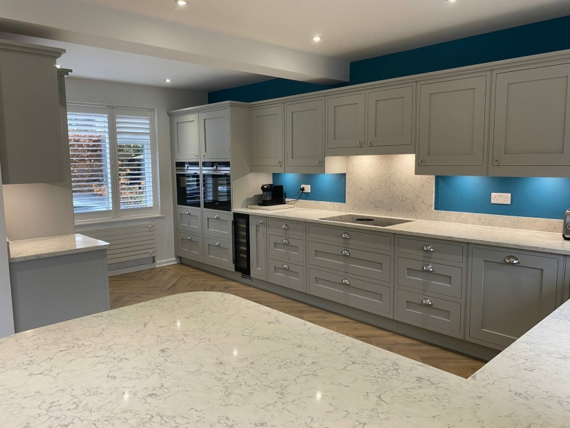 Elegant Hand Built Loxley Kitchen In Pavilion Grey | HKS
