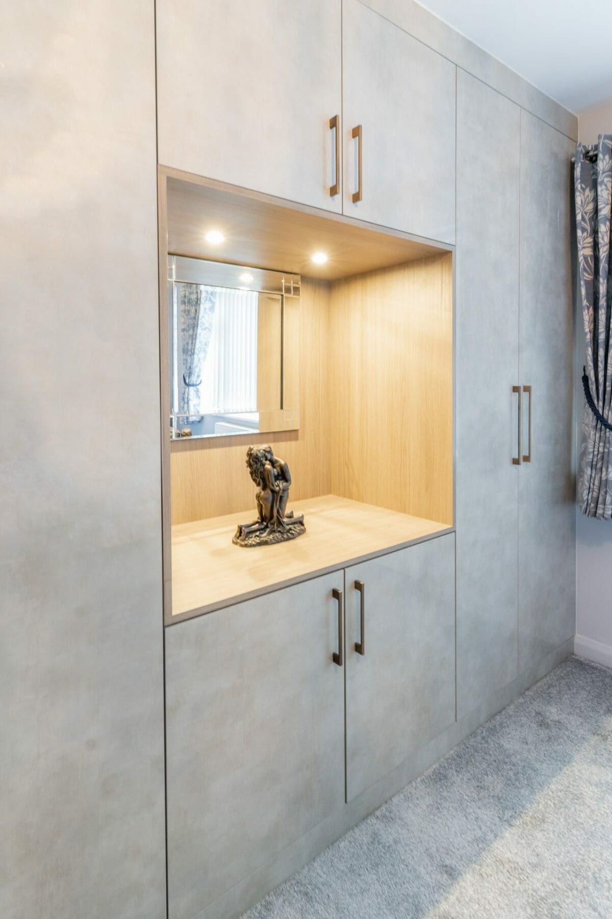 Luxurious Daval Bedroom In Silver & Smoked Oak | HKS